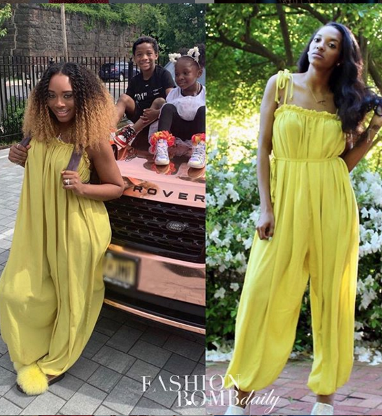 Yandy Smith Poses with Kids in Jumpsuit from Convos with Claire Memphis ...