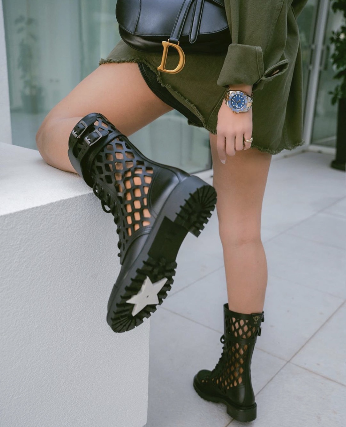 Bomb Product of the Day: Fishnet Cutout D-Trap Boots by Dior - Fashion ...