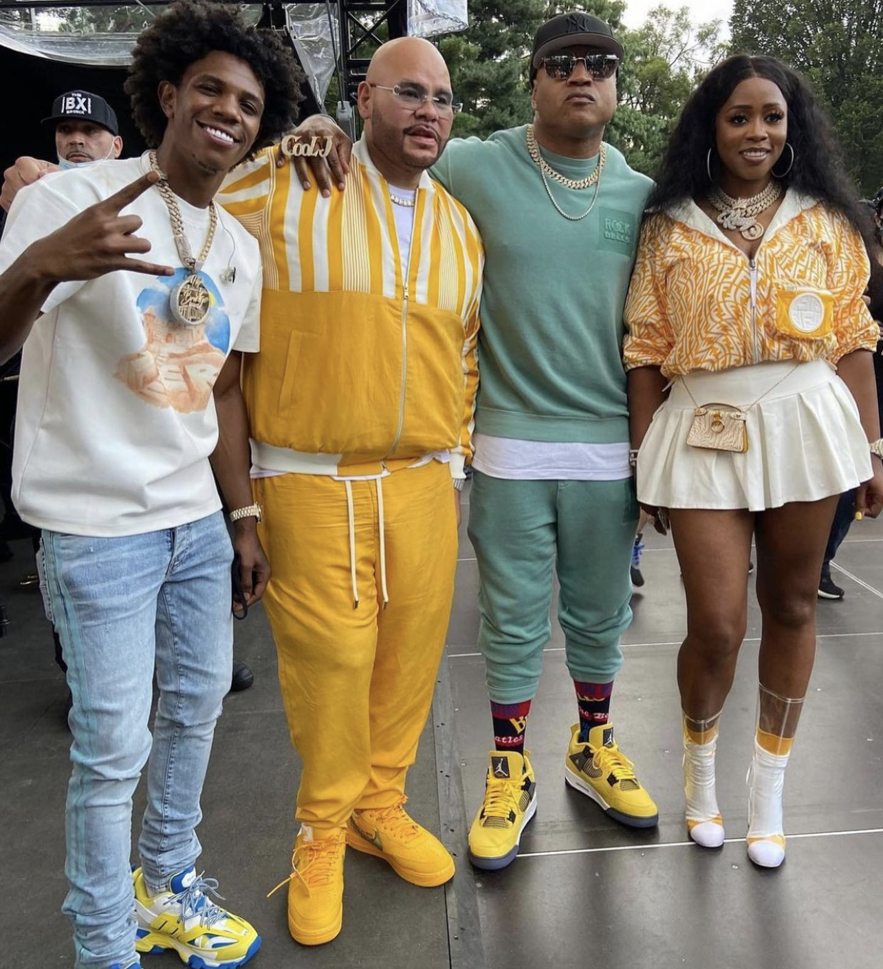 Remy Ma Performs at ‘We Love NYC’ Concert Wearing Fendi Yellow and ...