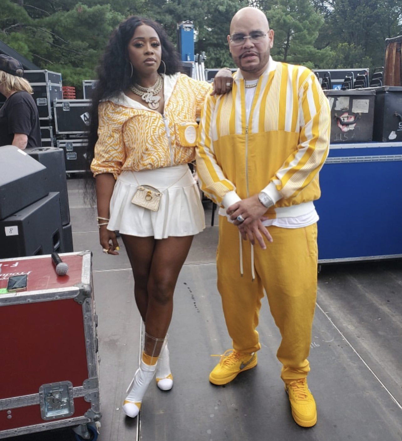 Remy Ma Performs at ‘We Love NYC’ Concert Wearing Fendi Yellow and ...
