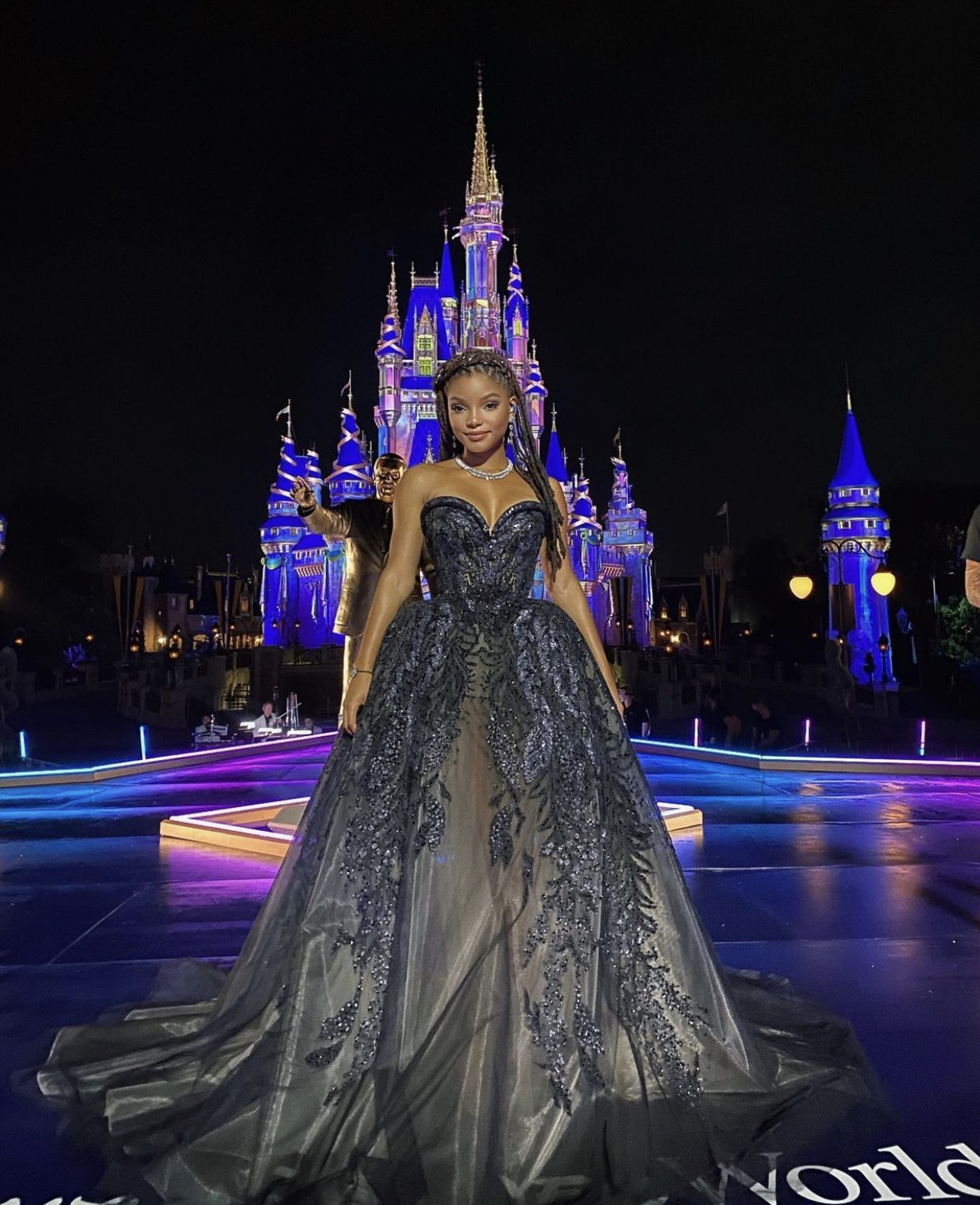 Halle Bailey Taps Into Her Inner Disney Princess Wearing Elie Saab ...