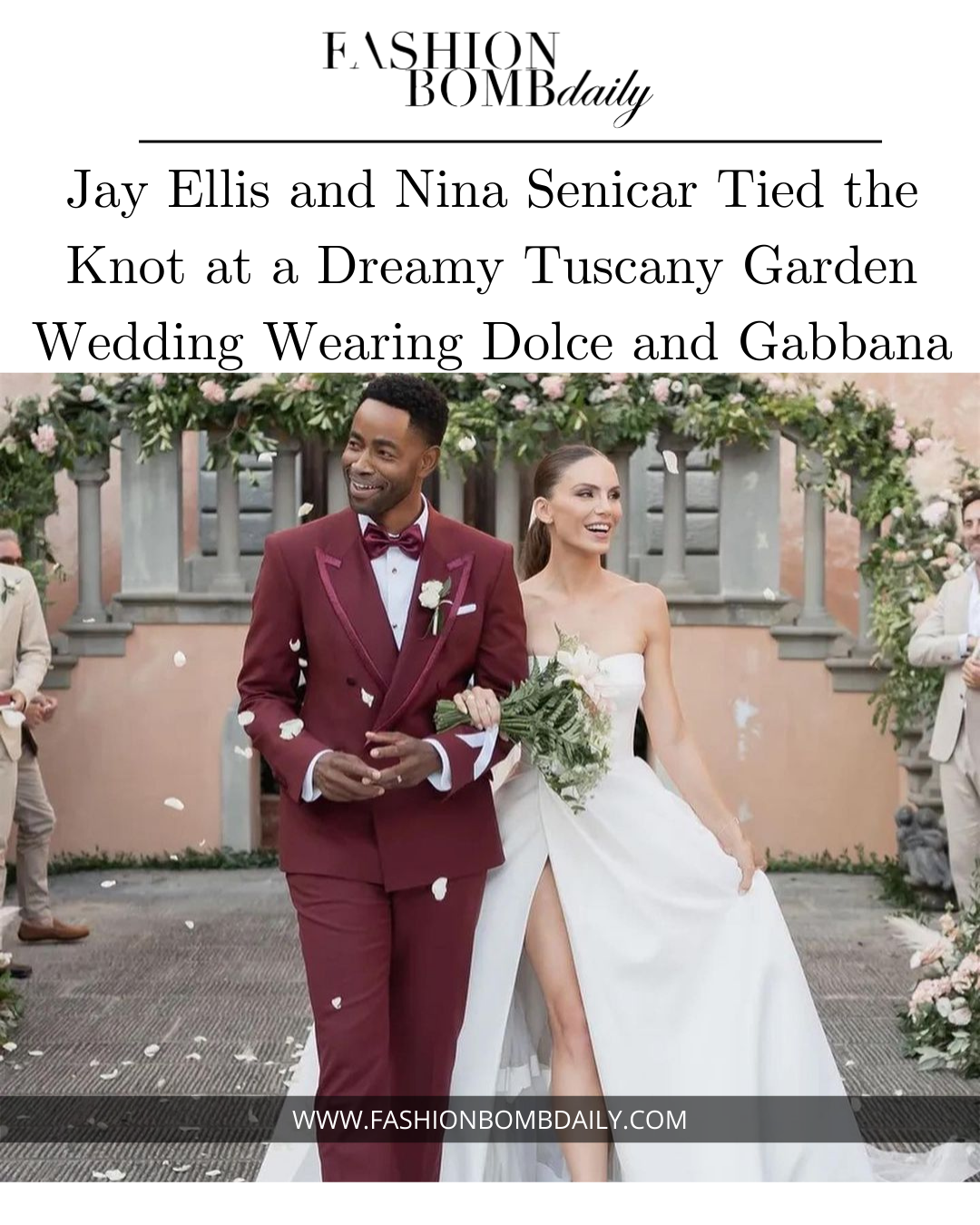 Jay And Nina Wedding Sunday Celeb Wedding: Jay Ellis & Nina Senicar