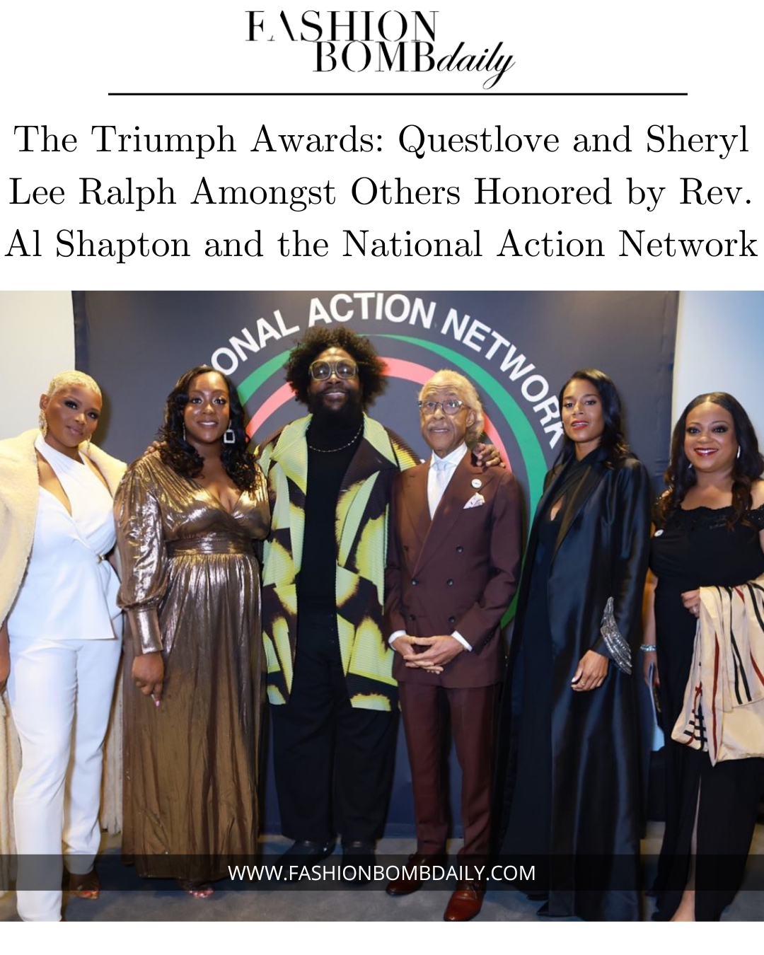 The Triumph Awards: Questlove, Claire Sulmers, and Will Packer Amongst Others Honored by Rev. Al ...