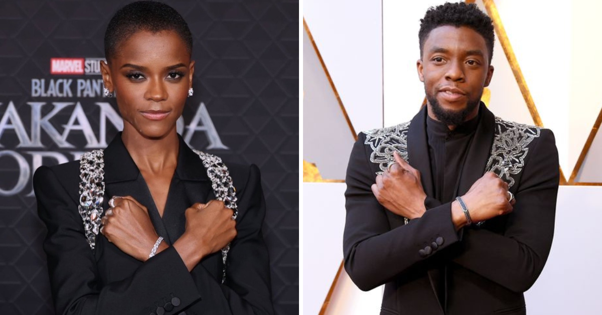 Letitia Wright and Ryan Coogler Honor Chadwick Boseman at the Wakanda Forever Premiere - Fashion ...