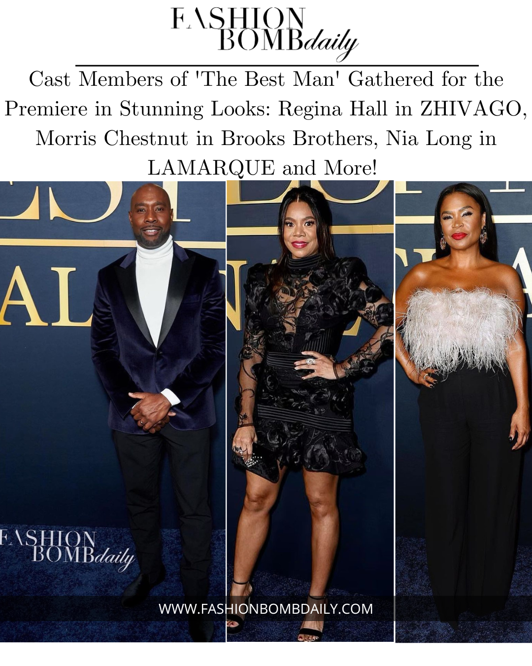 Cast Members of 'The Best Man' Gathered for the Premiere in Stunning ...