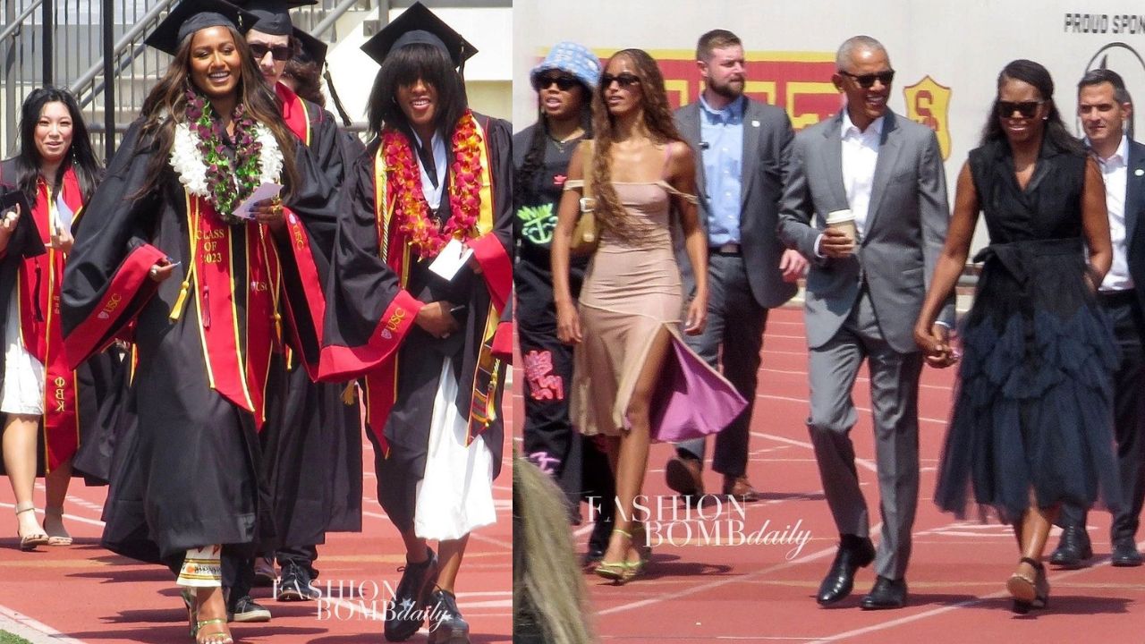 The Obama Family Made a Sartorial Entrance at Sasha Obama's USC ...