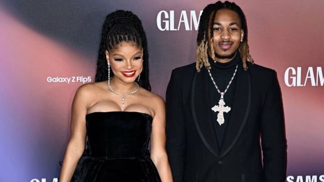 Fashion Bomb Couple: Halle Bailey Posed with her Beau DDG in a Black ...