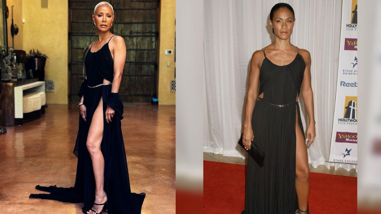 Jada Pinkett Smith Stunned in a Black Archive Alaïa Dress Formerly Worn ...