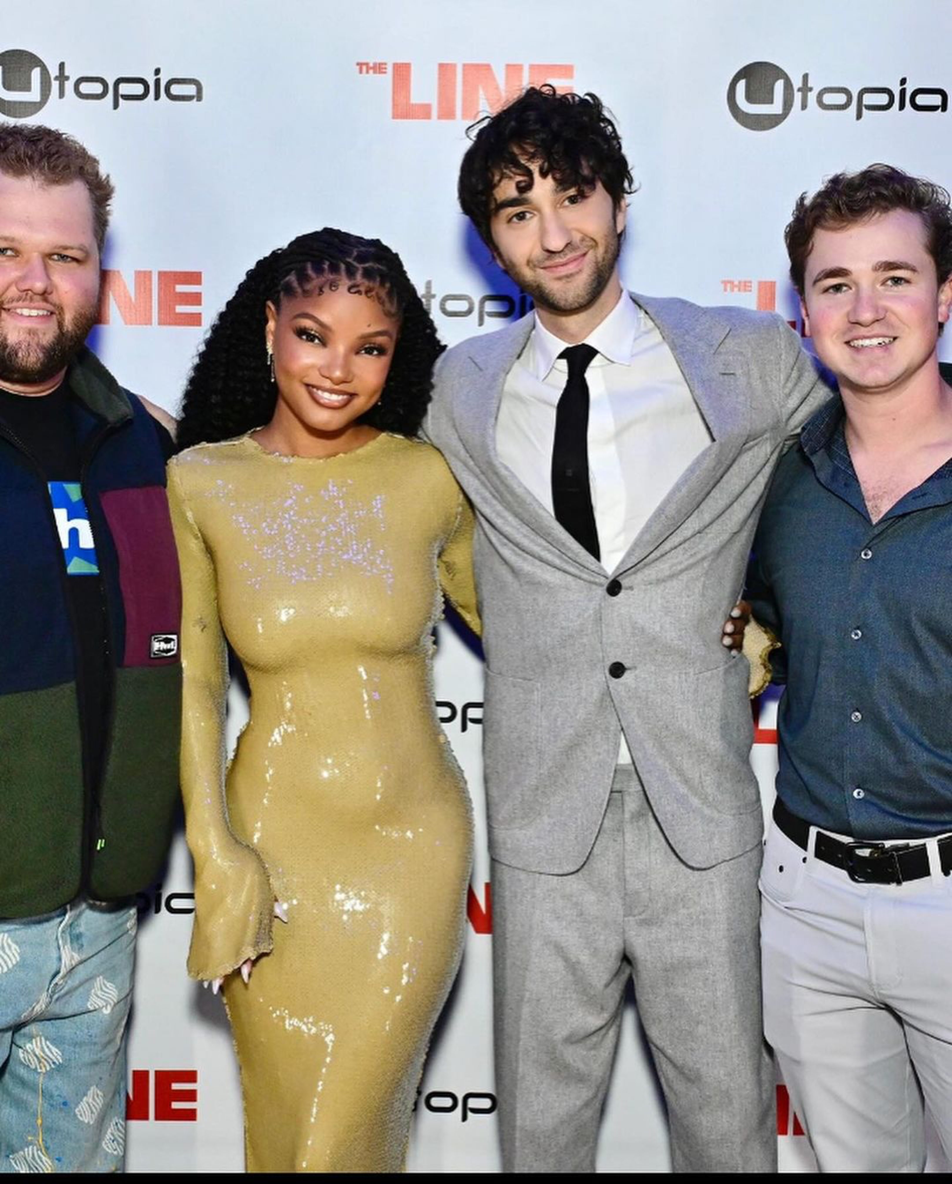 Halle Bailey Pops Out Post DDG Break Up for The Line Movie Yellow ...