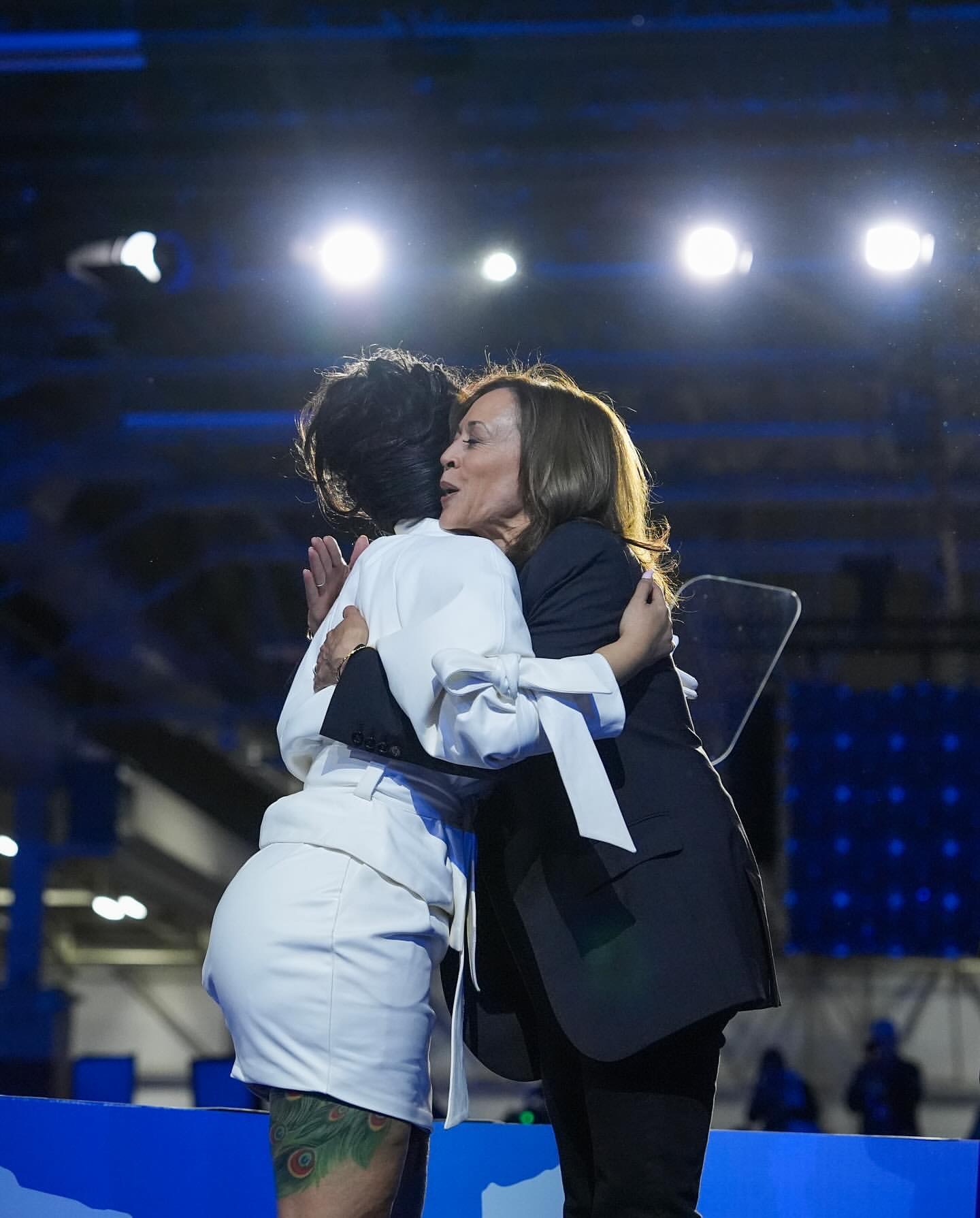 Cardi B Speaks at Kamala Harris Rally in Milwaukee Wearing a White ...