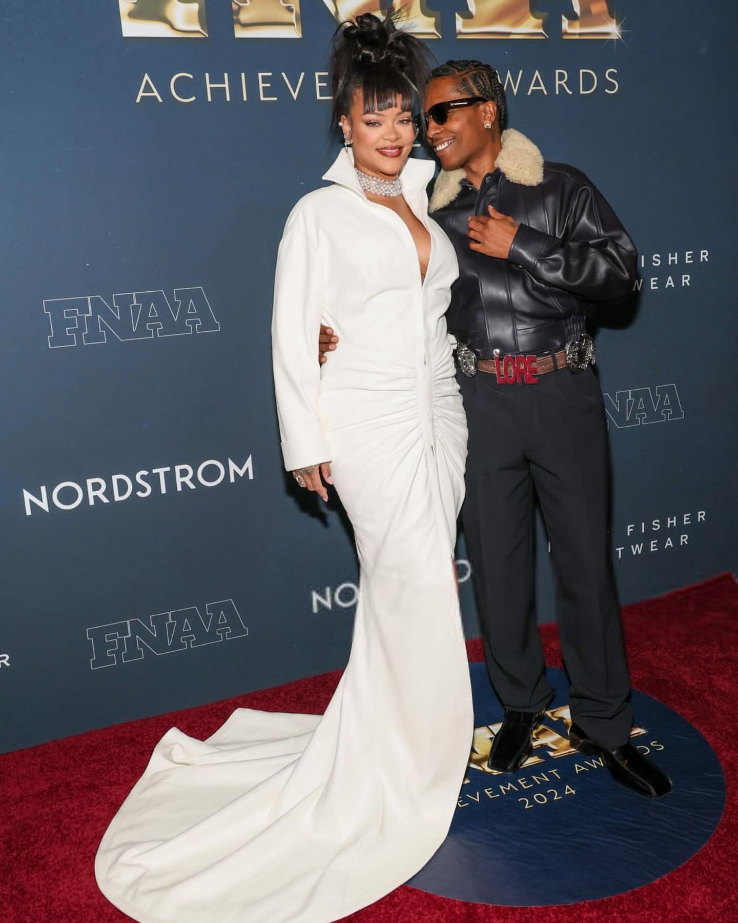 Rihanna and ASAP Rocky Attend the Footwear News Awards in a Custom ...