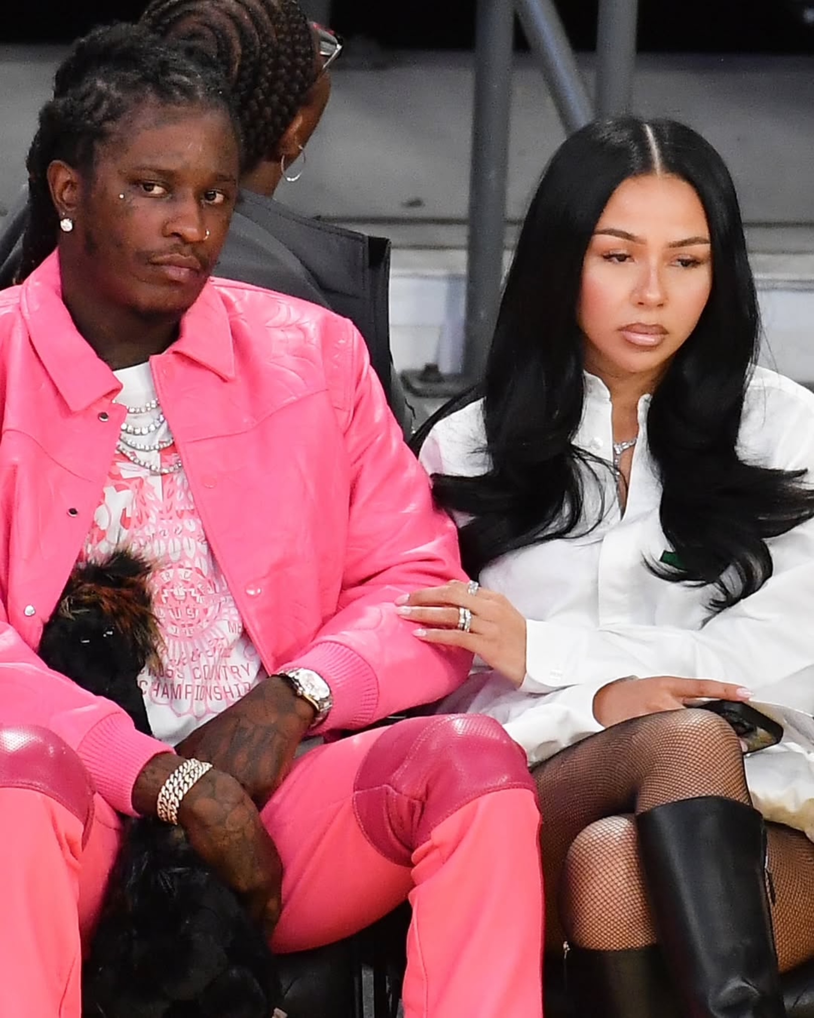 Mariah The Scientist Sits Courtside at Basketball Game with Young Thug ...