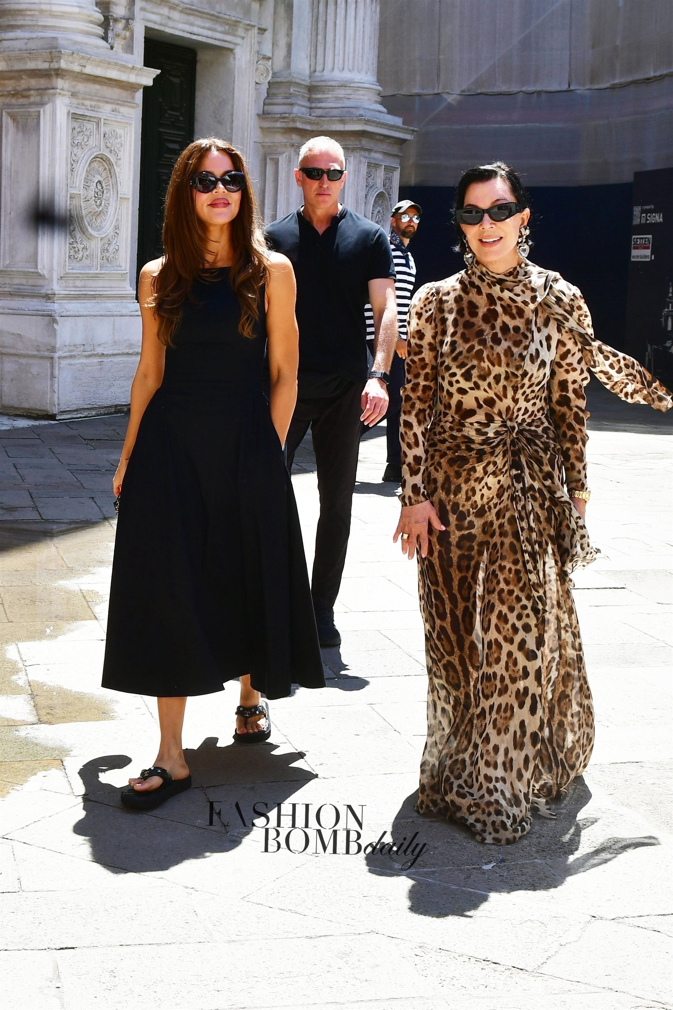 Kris Jenner Wears Leopard-Print Dolce & Gabbana Georgette Maxi Dress ...