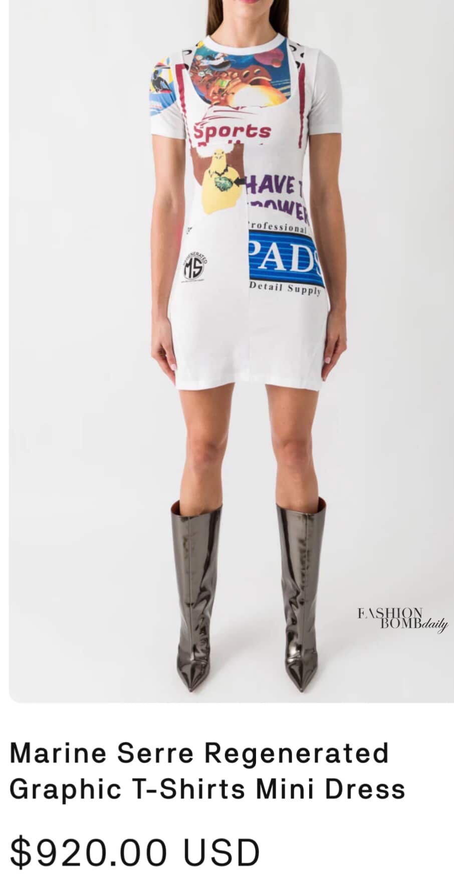 Cardi B Shines in Marine Serre Regenerated Graphic Mini Dress and ...