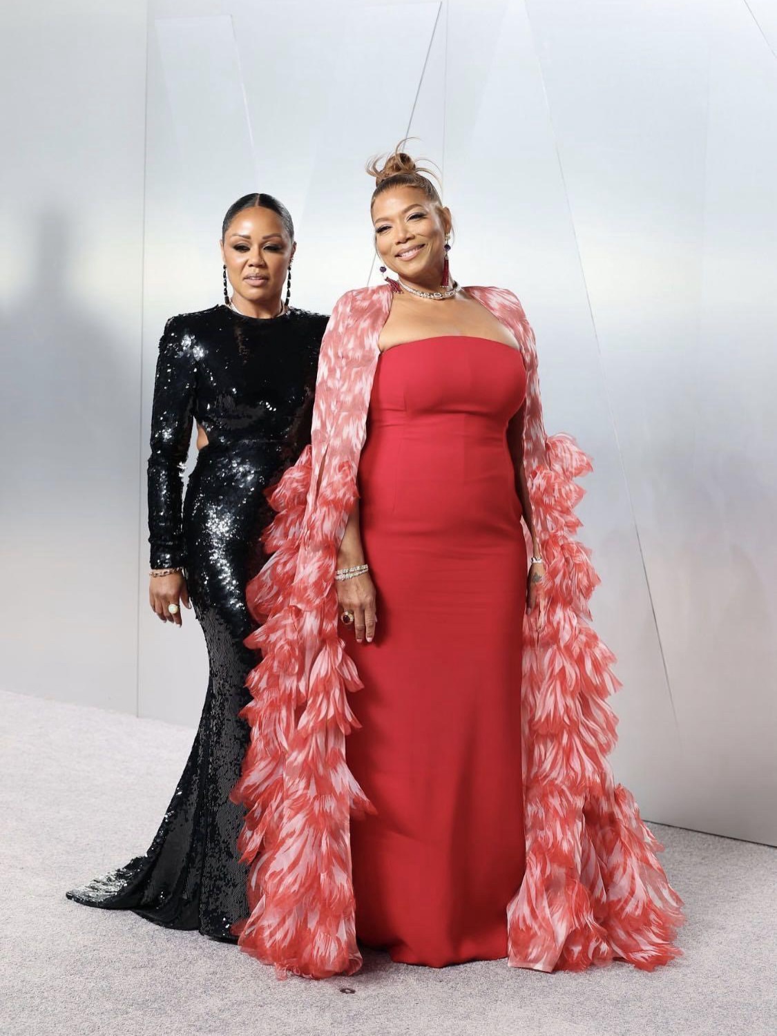 On the Scene at the Vanity Fair Oscars After Party: Queen Latifah in ...